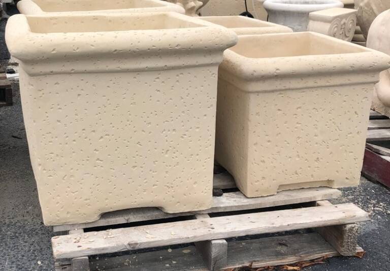 Square Planter-Keystone-Large | Artistic Statuary